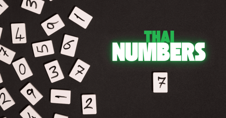 Numbers in Thai - Palm Samran